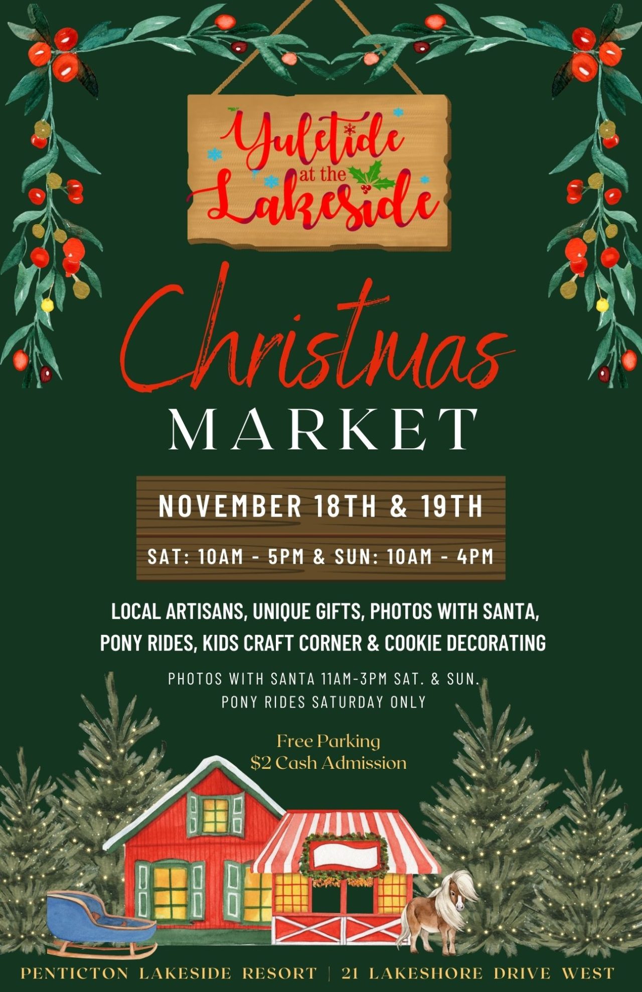 Yuletide at the Lakeside Christmas Market - Downtown Penticton